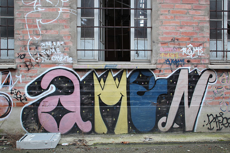 AMEN graffiti photos